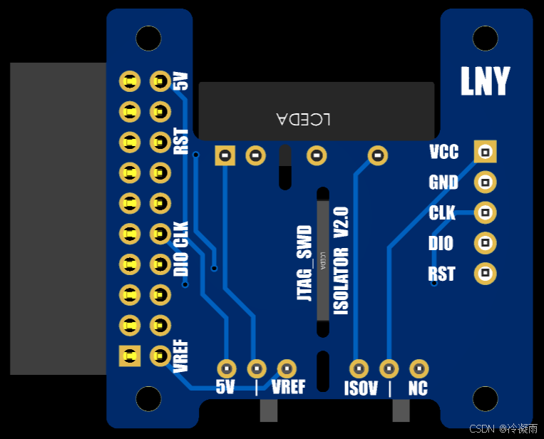 JTAG-SWD隔离模块 — 基于ADUM1411_jtag转swd-CSDN博客