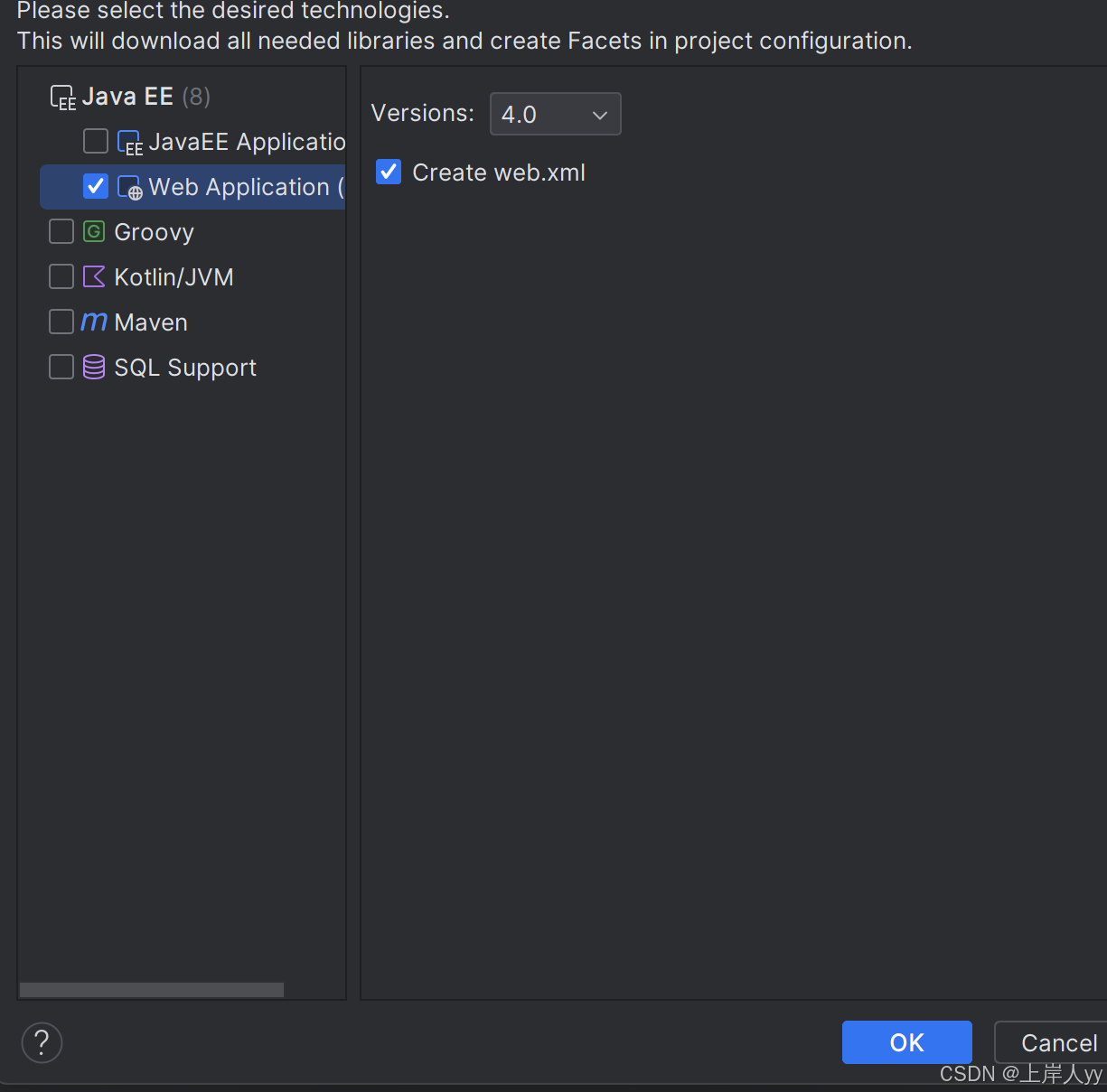idea2023创建web项目没有Web appliciation( add framework support不显示)（add framework support右击没有)_idea添加框架 ...
