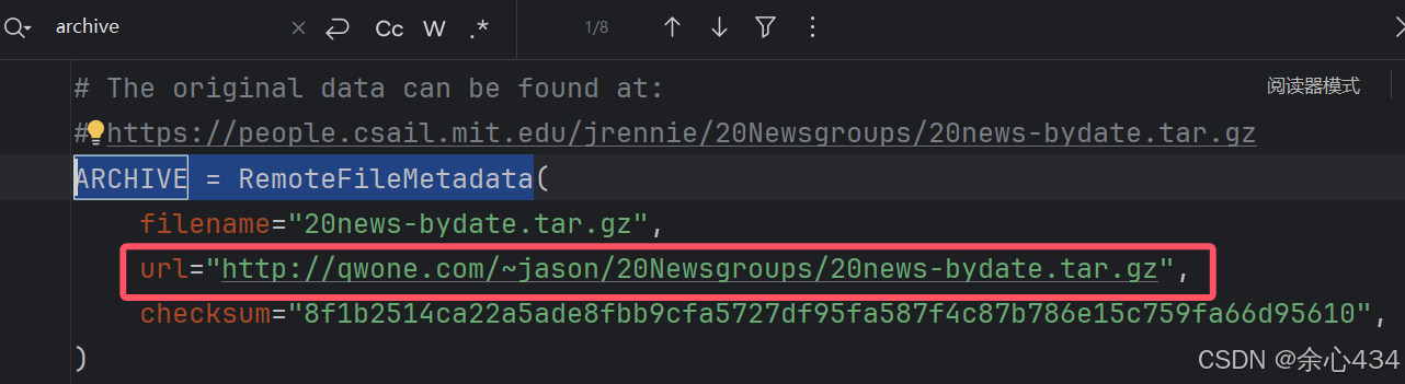 另一种解决fetch_20newsgroups数据集无法加载403问题_20news-bydate.tar.gz-CSDN博客