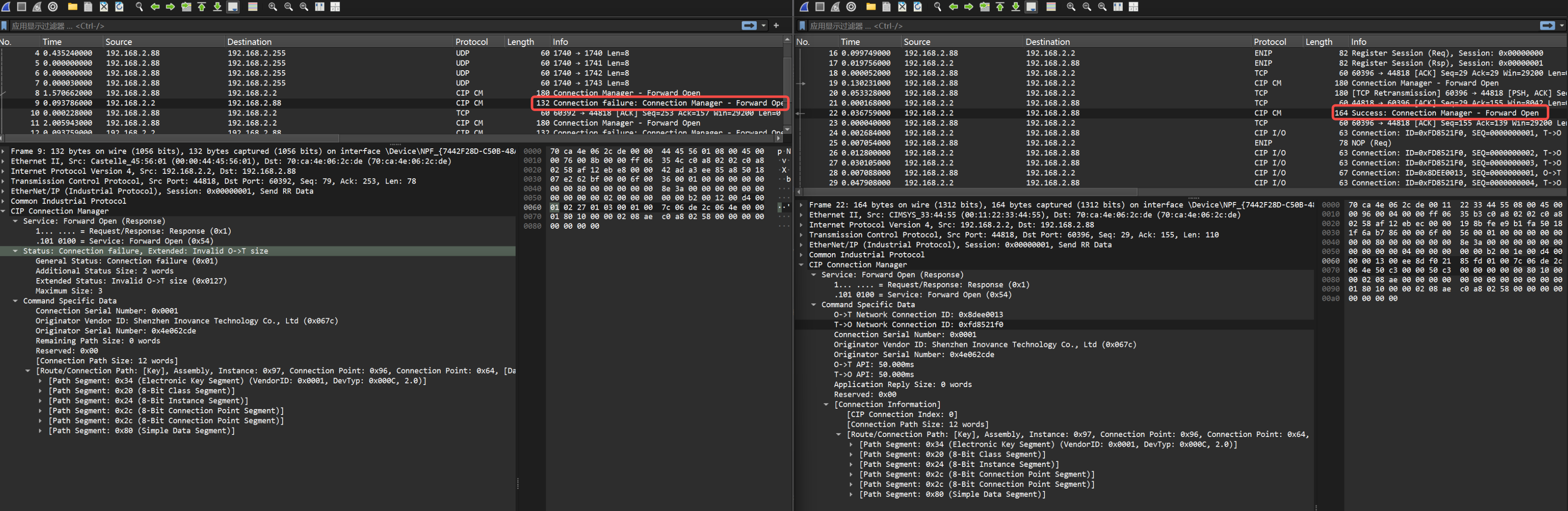 Eip开源从站Opener在MCU上的移植调试记录(三 调试过程)_opener eip-CSDN博客