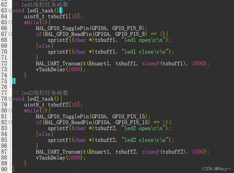 【STM32笔记】STM32_HAL库与FreeRTOS（二）---验证FreeRTOS移植_freertos移植stm32 hal库-CSDN博客