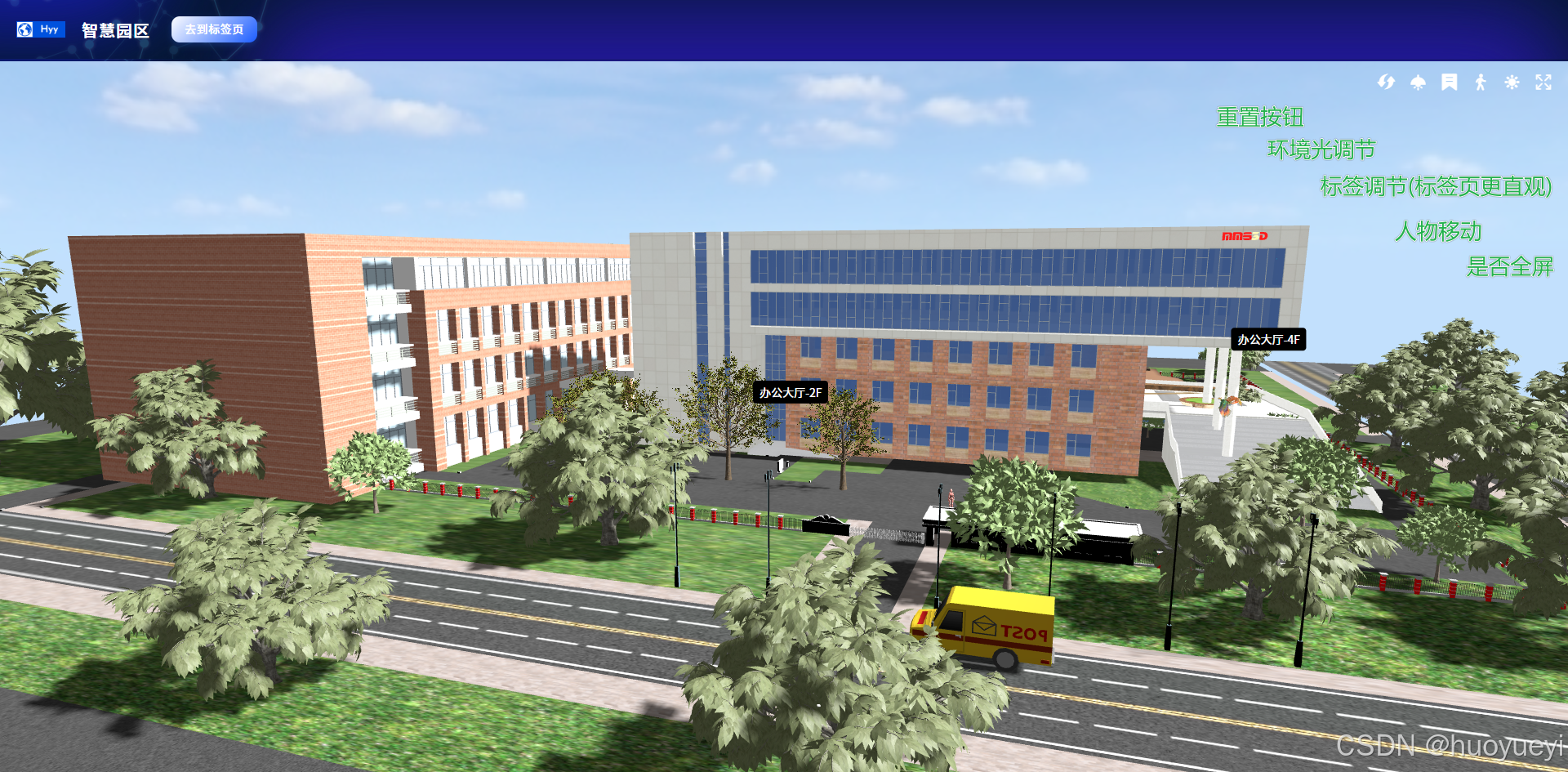 智慧园区 3D 可视化平台 —— 全景交互与组件化能力介绍-CSDN博客