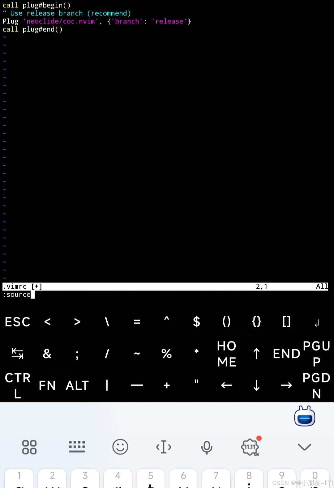 Termux终端vim中vim-plug插件代码补全教程_termux vim 自动补全代码-CSDN博客