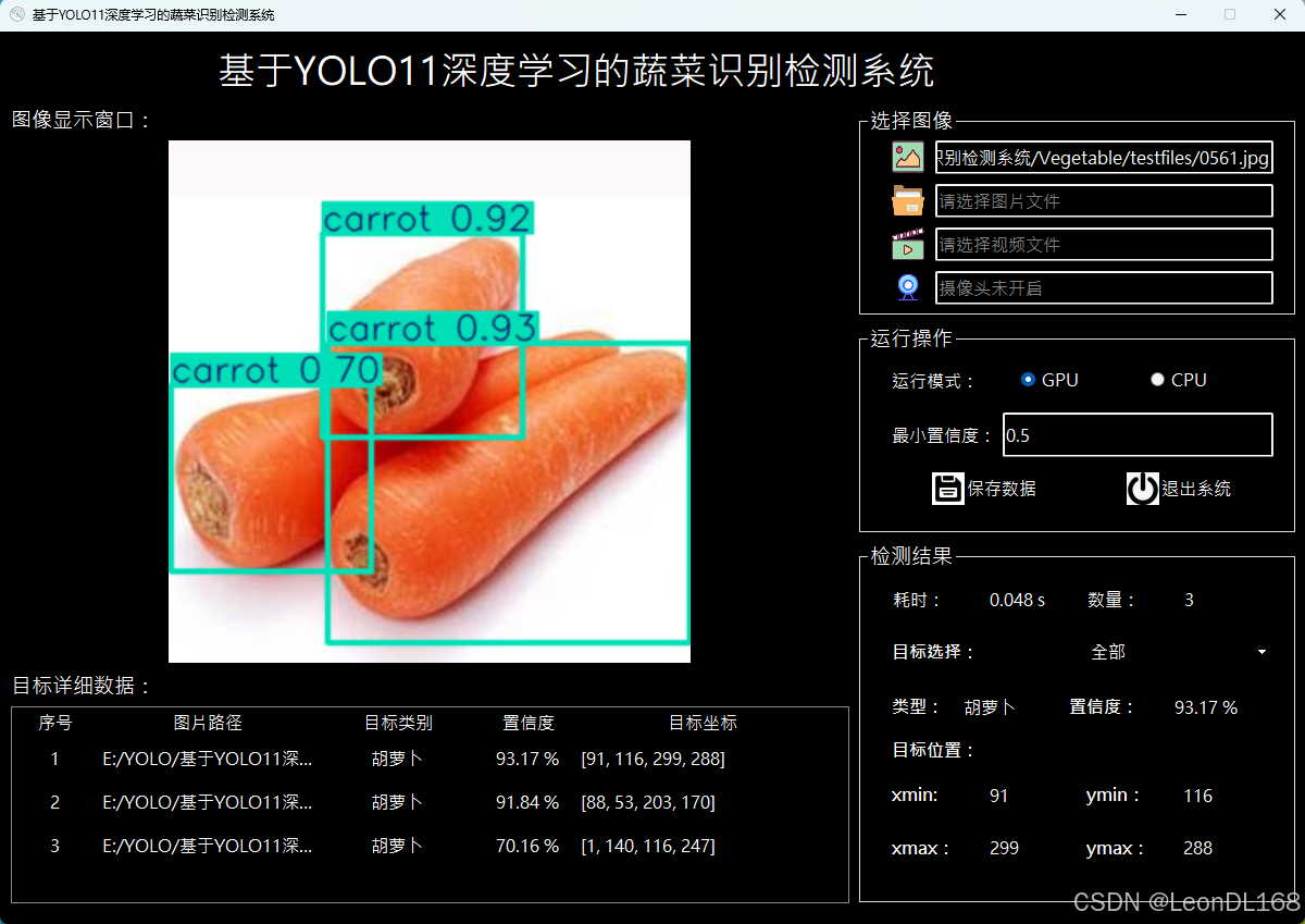 基于YOLO11深度学习的蔬菜识别检测系统【Python源码+Pyqt5界面+数据集+安装使用教程+训练代码】【附下载链接】-CSDN博客