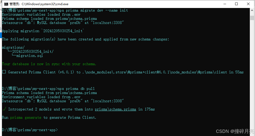 在Nextjs中如何使用prisma-新手_nextjs prisma-CSDN博客