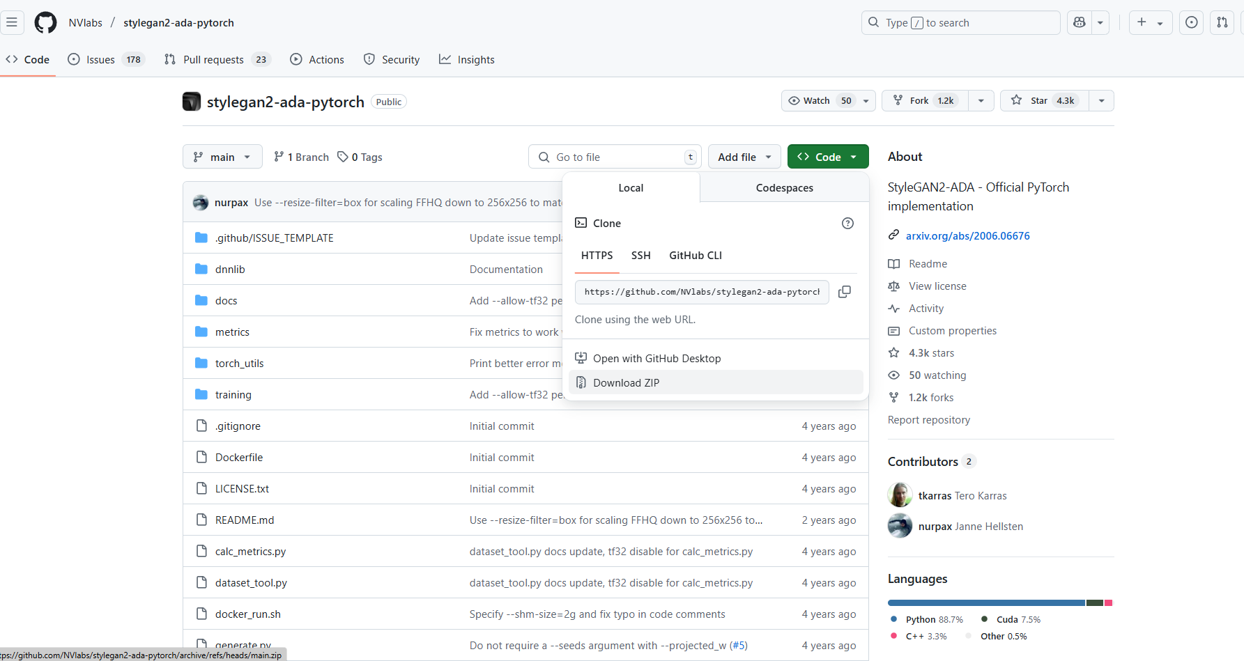 stylegan2-ada-pytorch环境配置与运行-CSDN博客