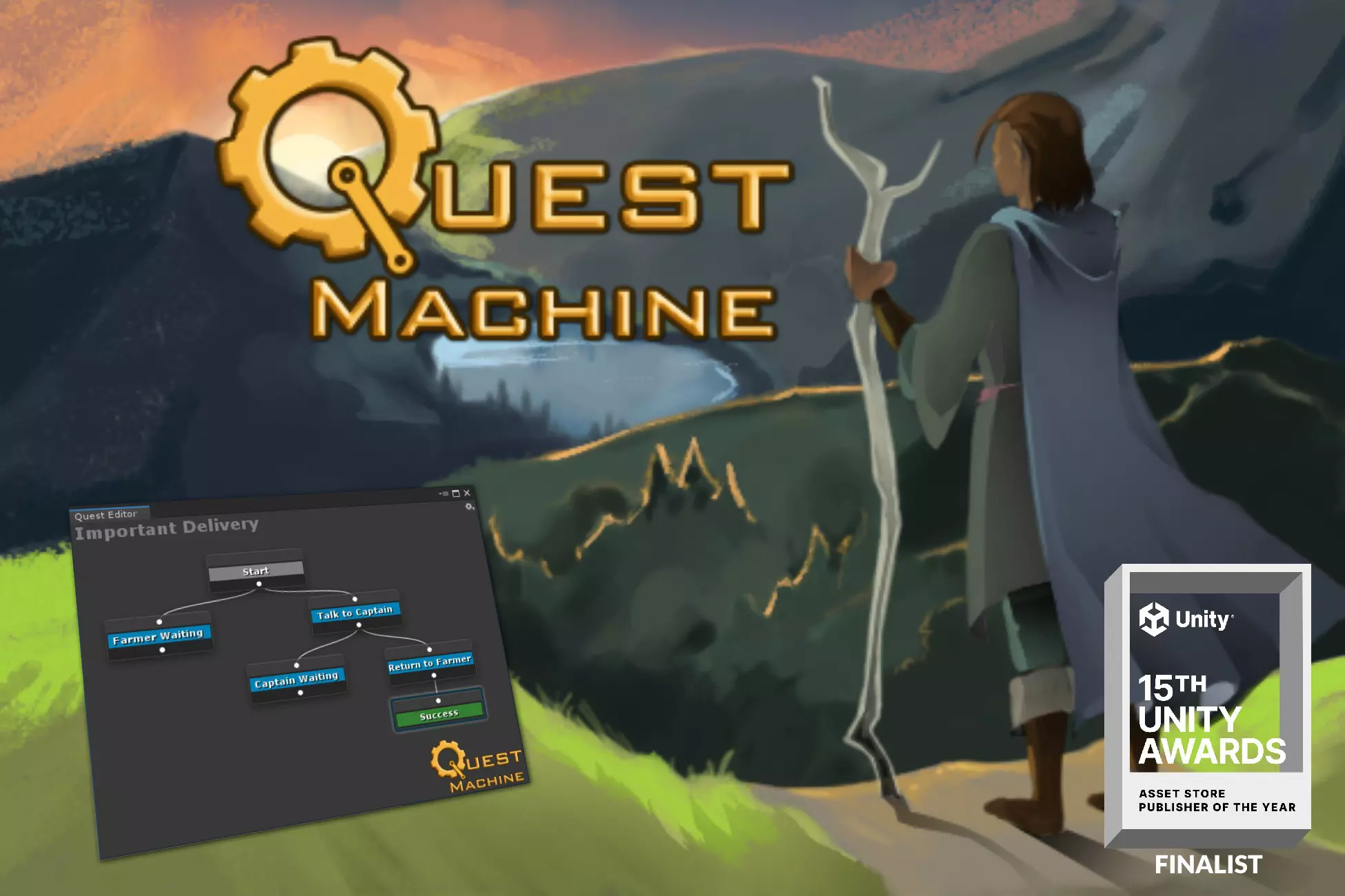 【Unity 任务系统插件】Quest Machine 它支持创建和管理游戏中的各种任务（Quests），无论是简单的收集任务，还是复杂的多分支叙事结构，都可以通过可视化界面或脚本方式轻松实现 ...
