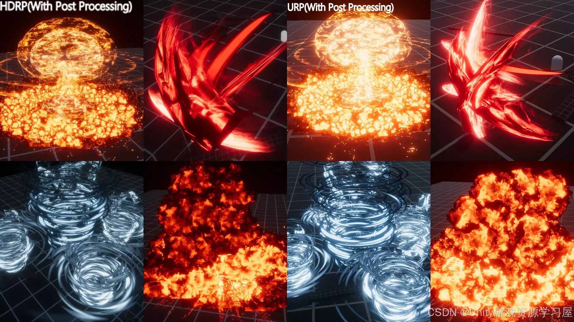 【Unity 特效资源包】100 Special Skills Effects Pack 提供了100种高质量的技能特效，涵盖了常见的魔法 ...