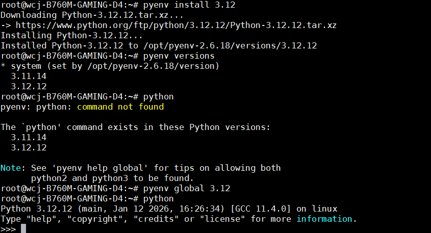 Python多版本管理工具——pyenv安装及使用-CSDN博客