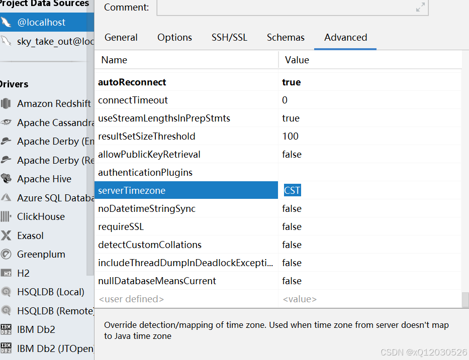 解决 Server returns invalid timezone. Go to ‘Advanced’ tab and set ‘serverTimezone’ property ...