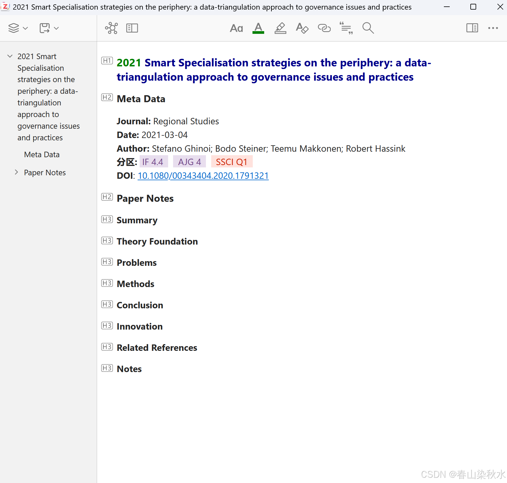 Zotero - Better Notes 极简笔记模板及未解决问题_better notes 模板-CSDN博客