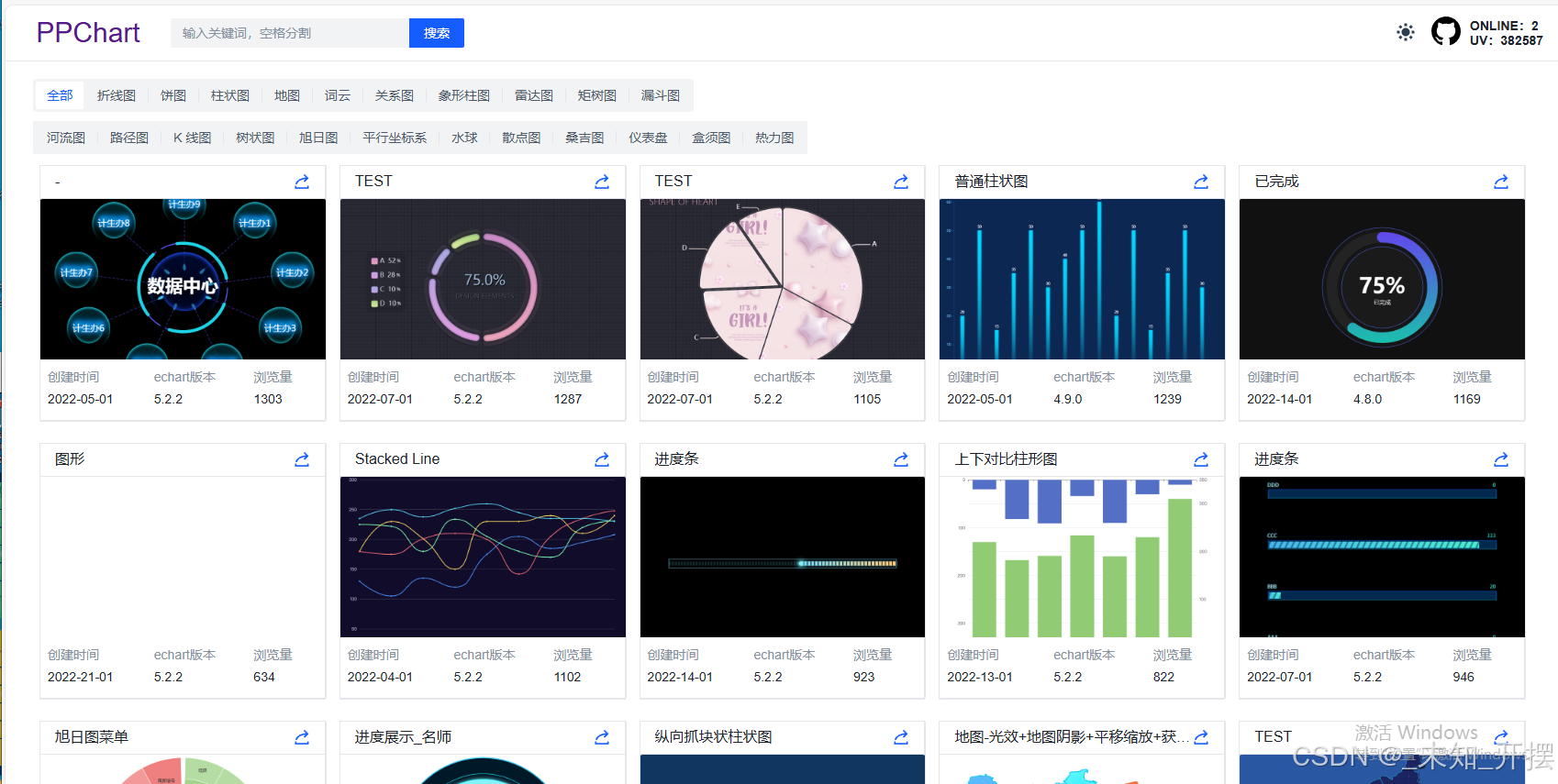 【echarts】常用的echarts网站-CSDN博客