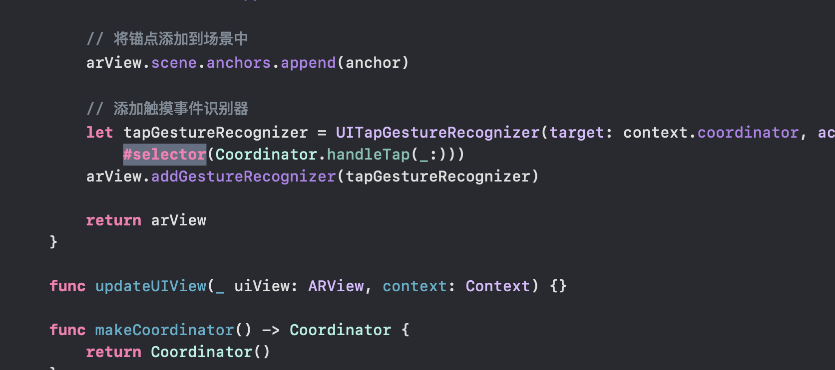 swift代码中#selector(Coordinator.handleTap(_:)))是什么意思？#selector是什么作用_swift #selector-CSDN博客