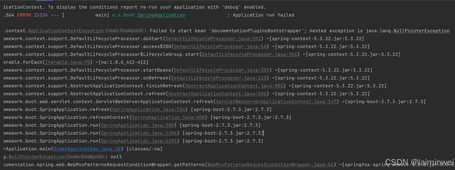 SpringBoot整合knife4j究极大坑：Failed to start bean ‘documentationPluginsBootstrapper‘；_knife4j failed ...