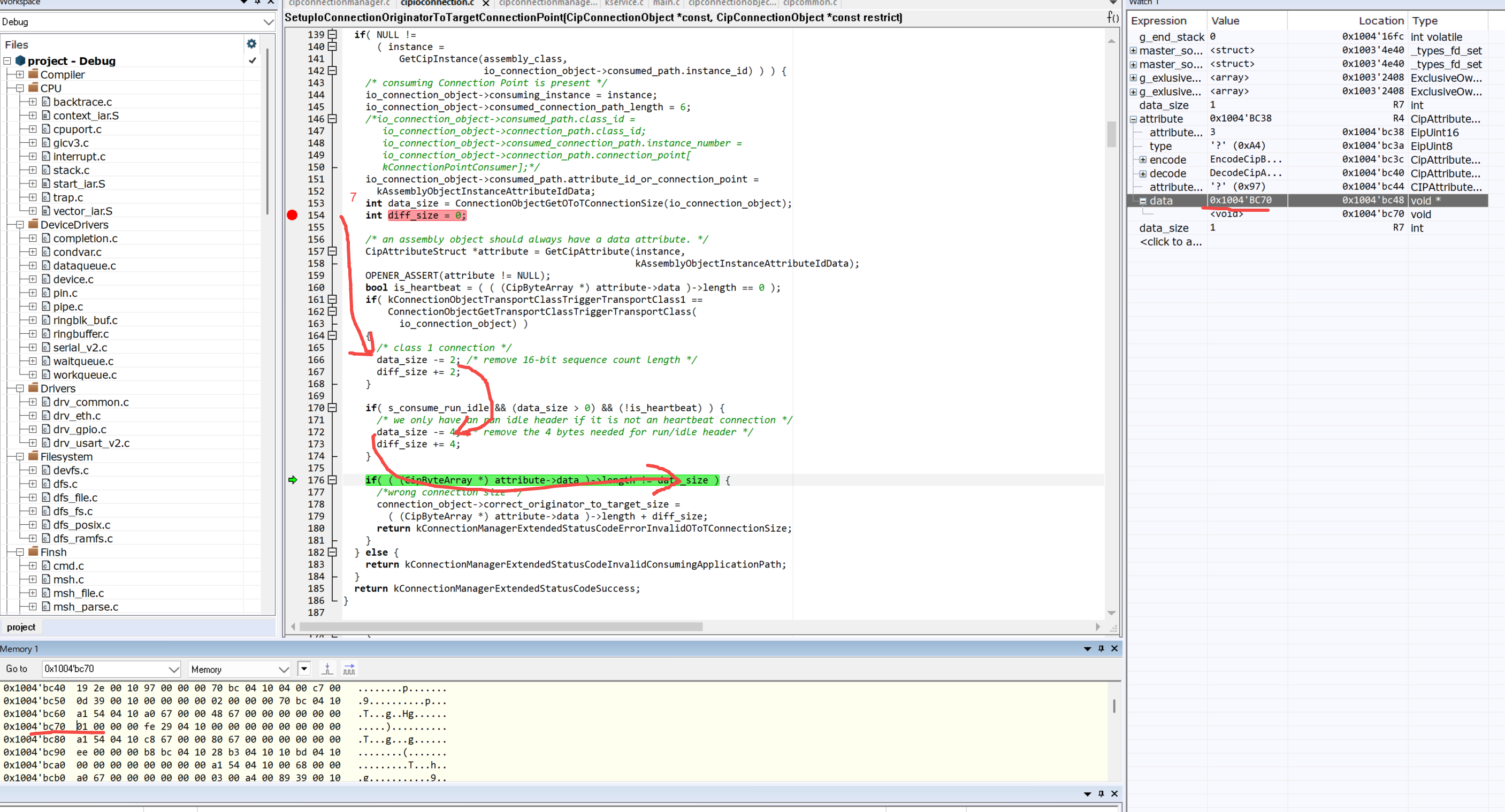 Eip开源从站Opener在MCU上的移植调试记录(三 调试过程)_opener eip-CSDN博客