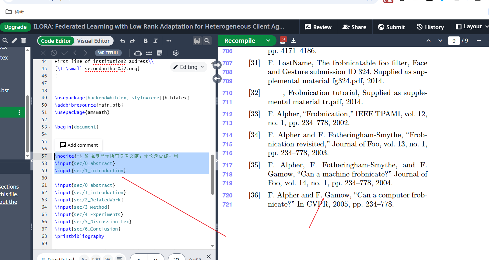 如何在overleaf里面引用参考文献_overleaf如何引用参考文献-CSDN博客