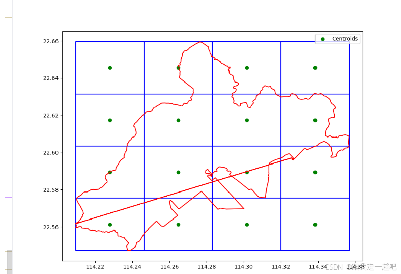 Python实践：百度地图api下的区域边界、网格生成与距离计算python地理空间网格划分 Csdn博客