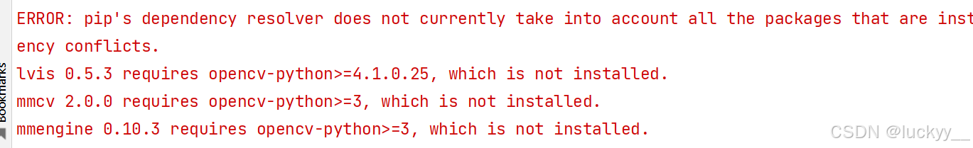 安装mmcv时出现的opencv-python与opencv-python-headless兼容问题-CSDN博客