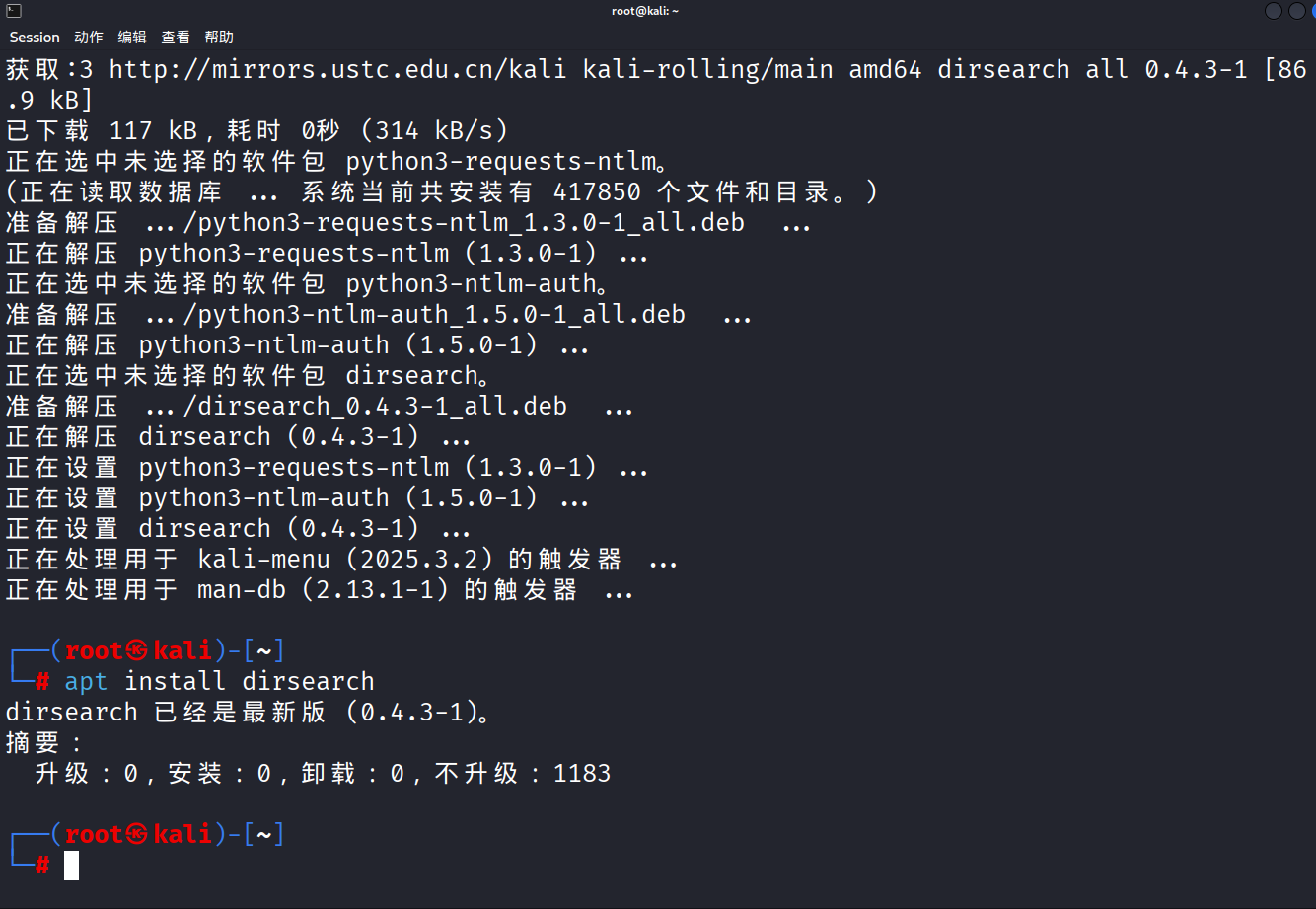 kali linux系统与window系统安装以及使用dirsearch教程_kali安装dirsearch-CSDN博客