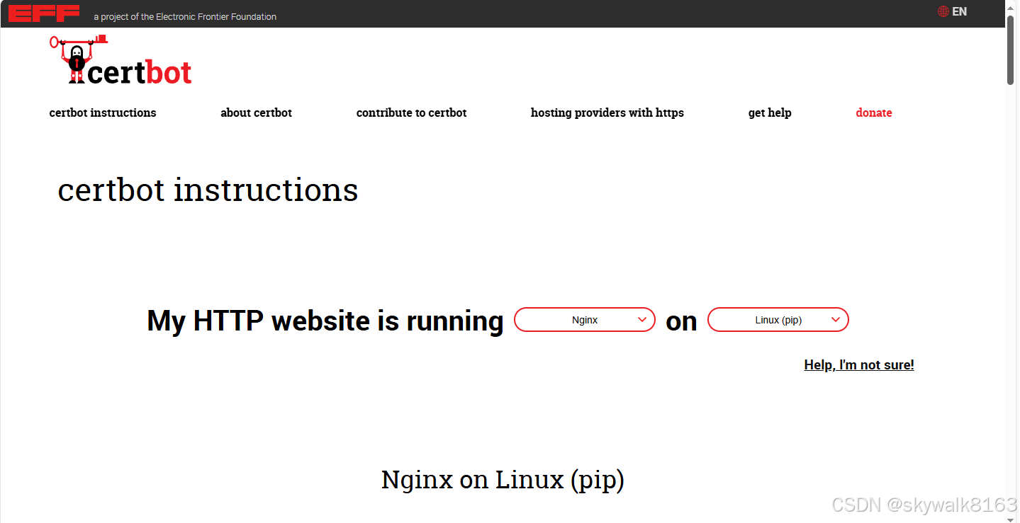 使用certbot进行网站https域名证书注册和续期_certbot续期-CSDN博客