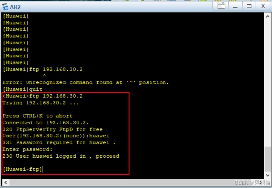 【Ensp】FTP服务器设置和FTP解析_ensp ftp服务器配置-CSDN博客