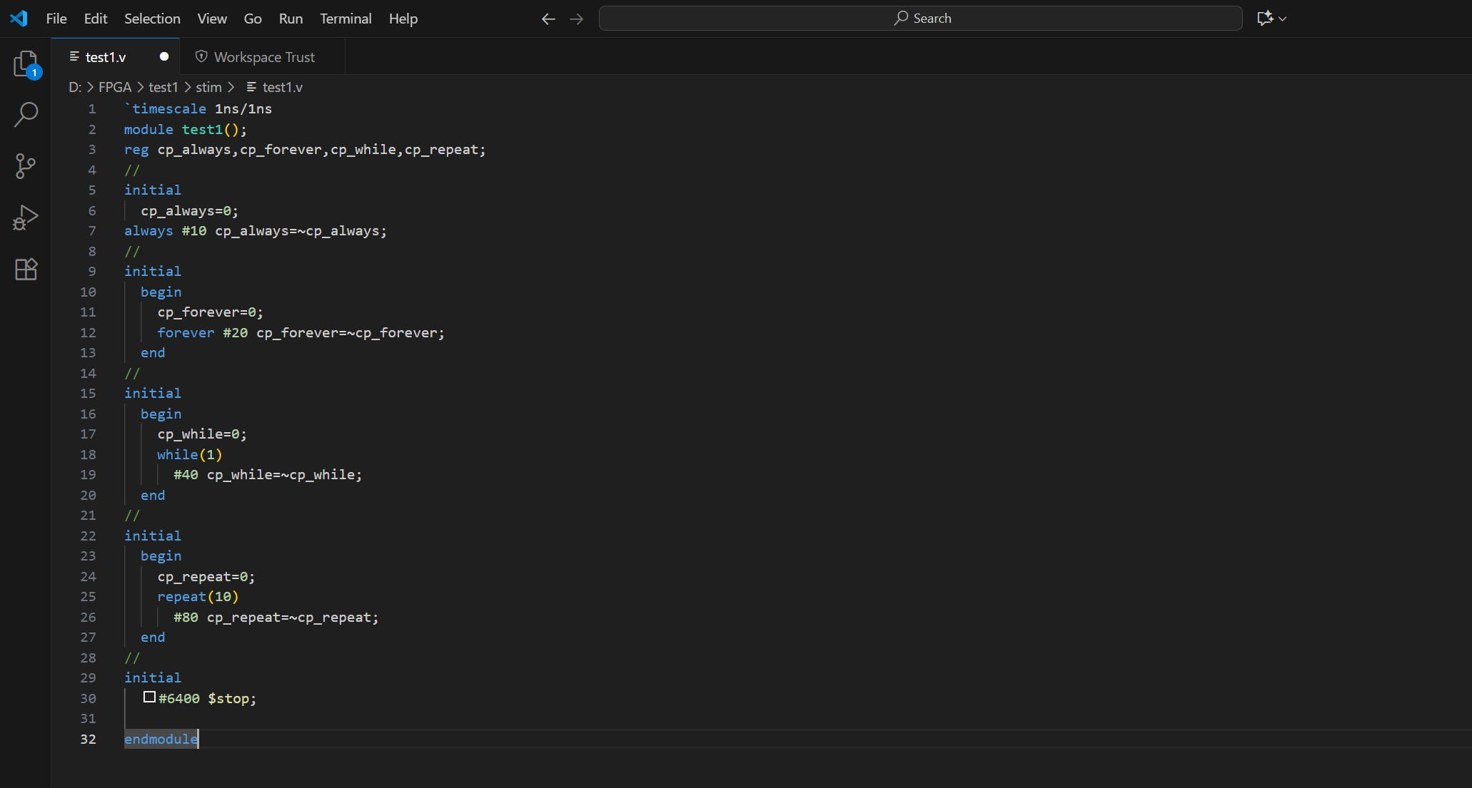 FPGA学习笔记-创建工程：使用ModelSim仿真多时钟信号生成_modelsim做电子时钟的各个模块-CSDN博客