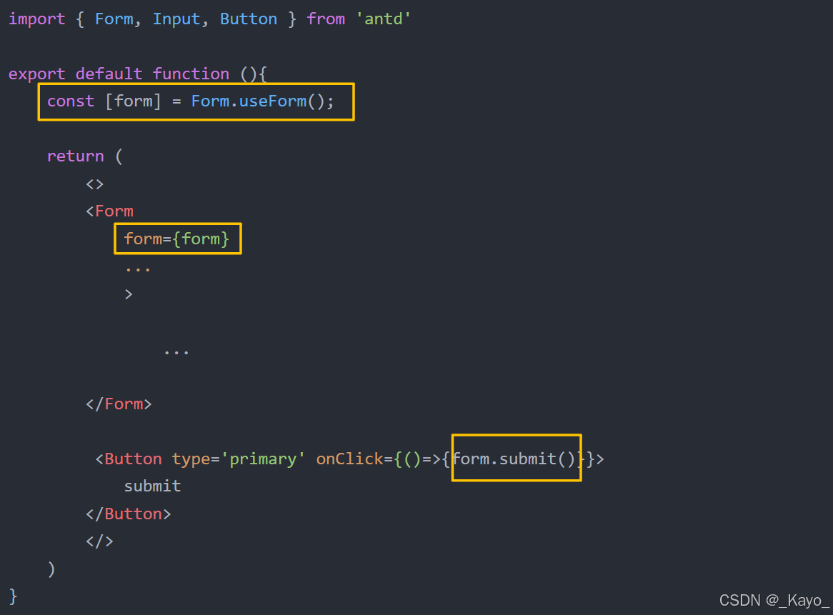 react antd form表单基础使用笔记1-CSDN博客