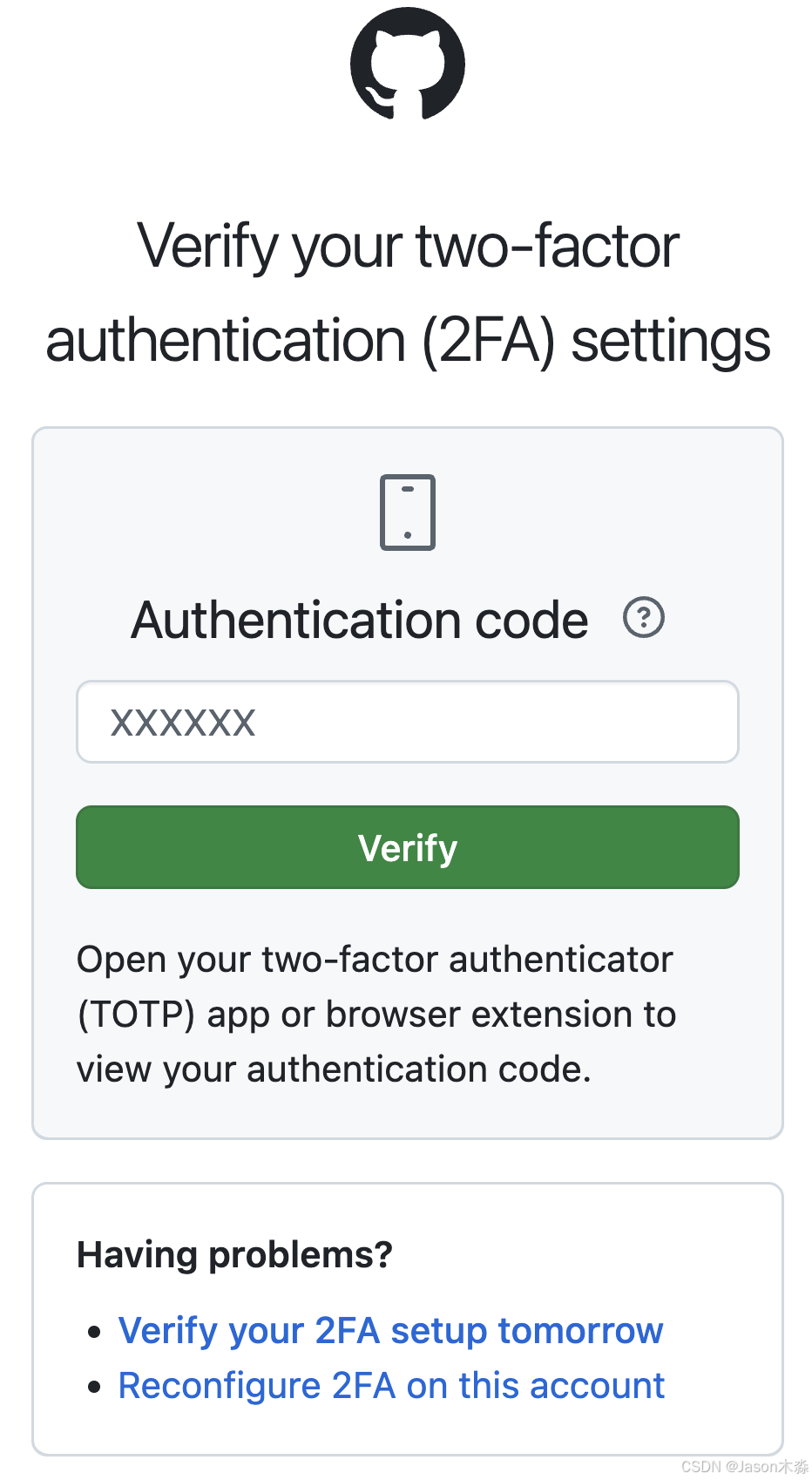 IOS用户github 2FA验证_github authentication code-CSDN博客