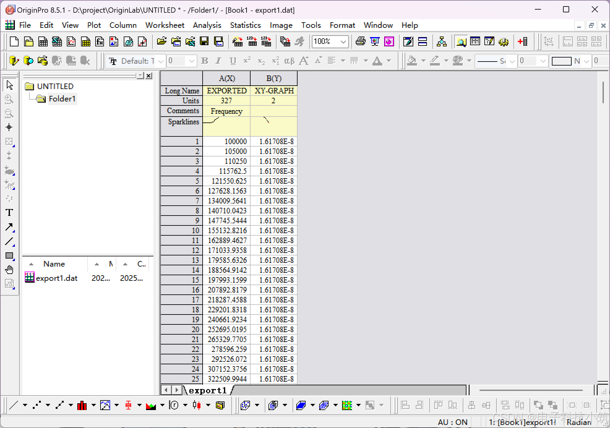 Origin8.5.1学习笔记（六）--3dB带宽值计算-CSDN博客