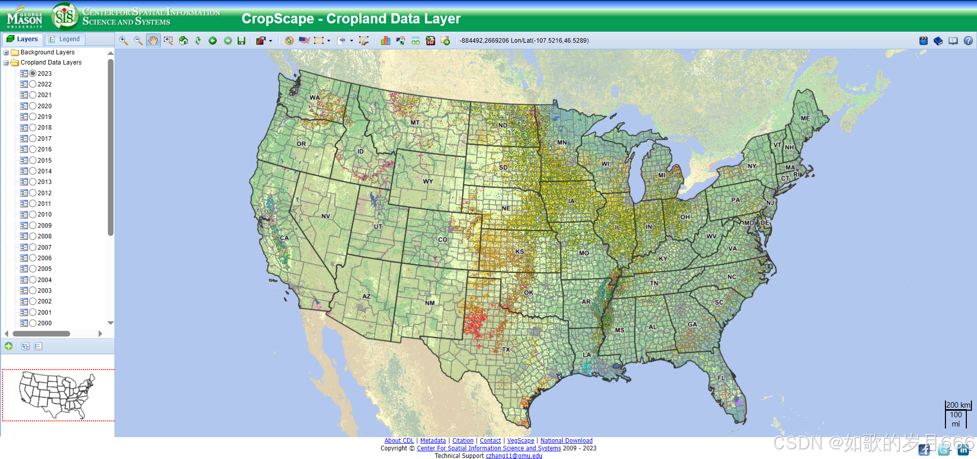 Crop Data Layer--农田数据层数据下载_cropland data layer-CSDN博客