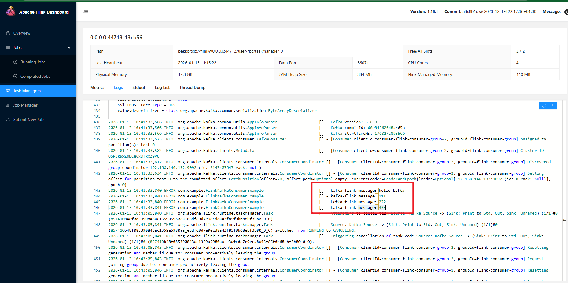 DolphinScheduler 启动flink任务报错 Could not start rest endpoint on any port ...