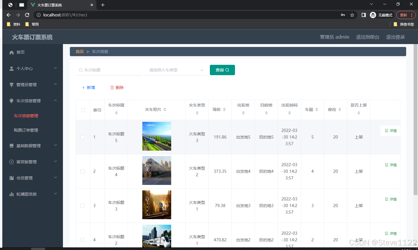 案例294基于spring Boot的火车票订票系统设计与实现基于springboot的火车票订票系统 Csdn博客