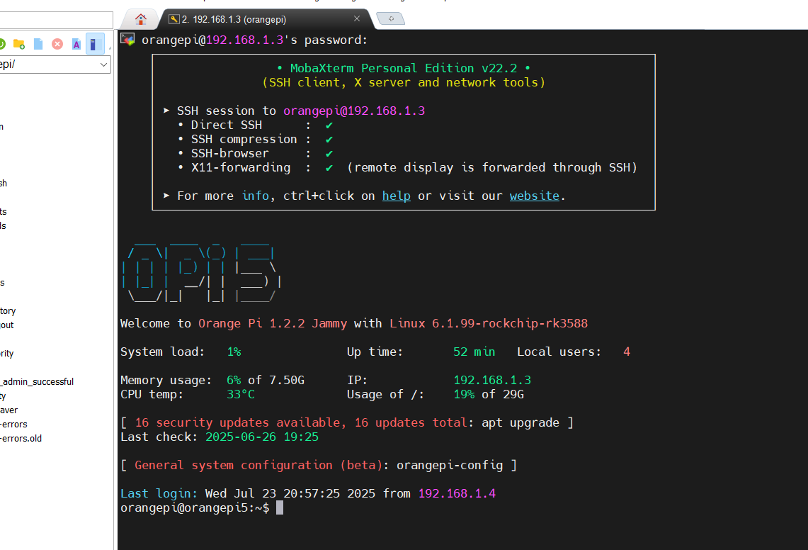 Orange Pi 5（香橙派 5）如何使用SSH远程连接_香橙派ssh密码-CSDN博客