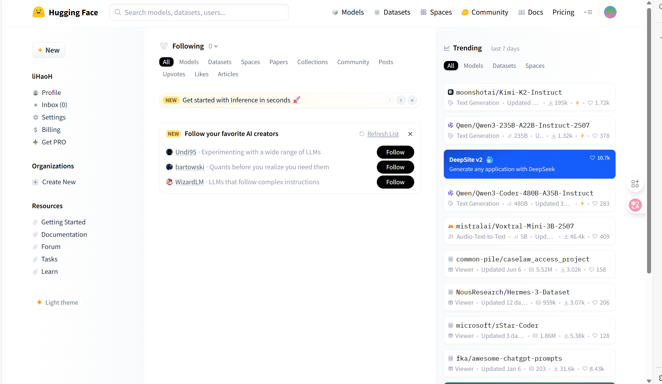 huggingface获取开源模型到本地，微调参数进行训练_huggingface上面下载的模型,怎么本地微调-CSDN博客