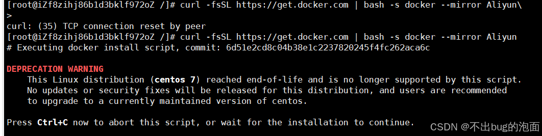 安装docker 、docker Compose 报错curl 35 Tcp Connection Reset By Peer Csdn博客