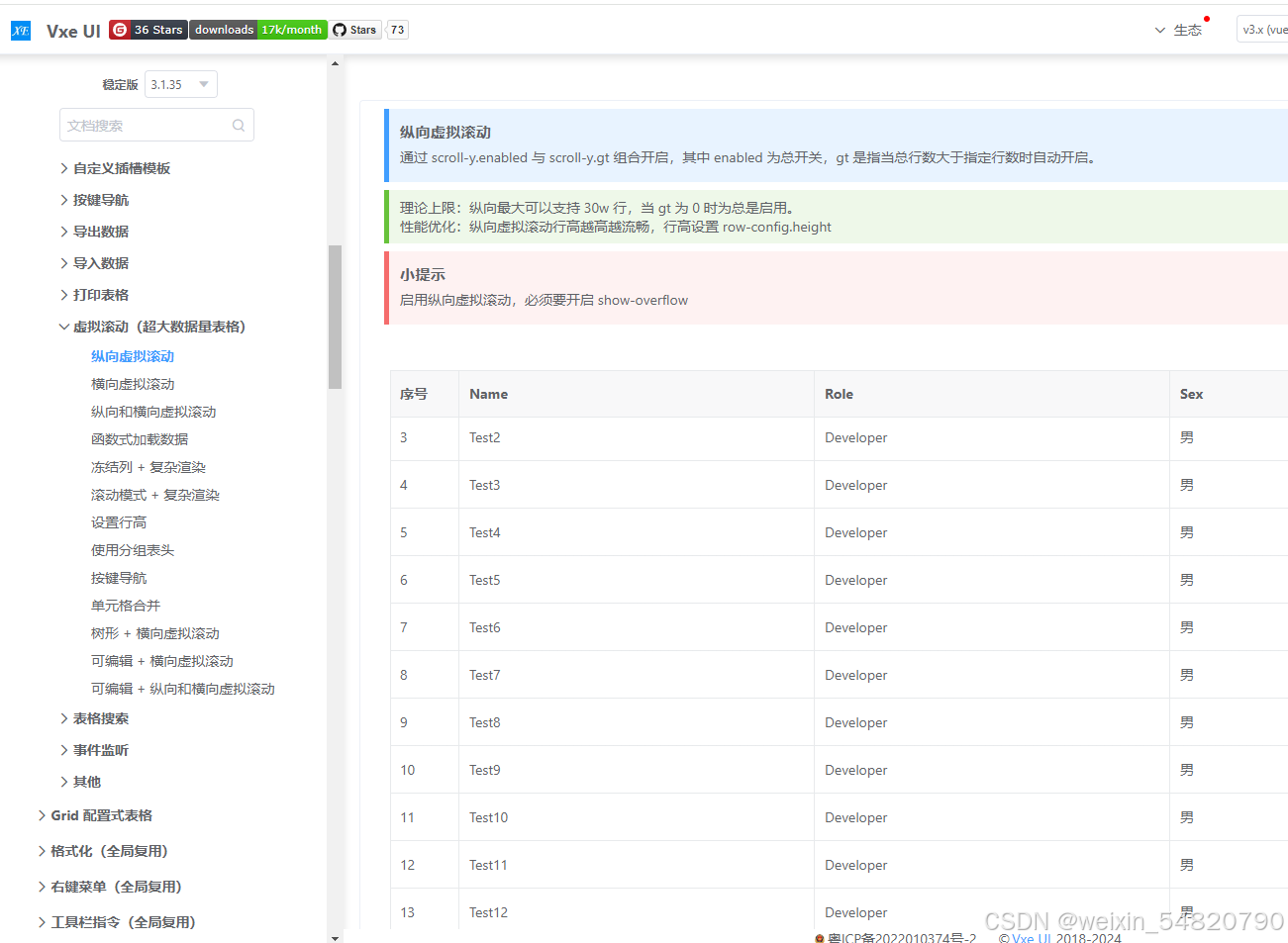 vue2 虚拟表格 vxe-table_vue2虚拟表格-CSDN博客