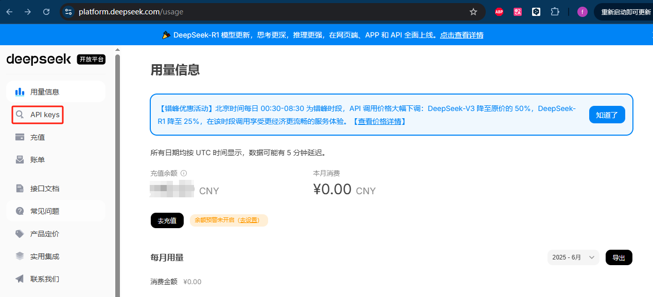 图文详解DeepSeek API Key配置教程_deepseek apikey-CSDN博客