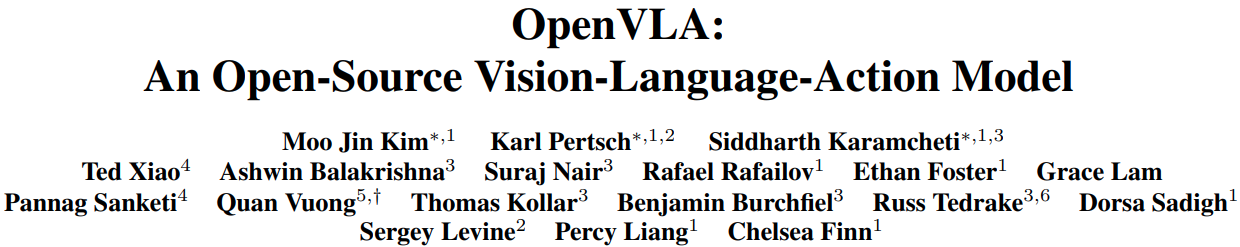【论文精读】OpenVLA:一个开源的视觉-语言-动作模型_openvla github-CSDN博客