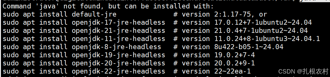 ubuntu安装jdk-CSDN博客