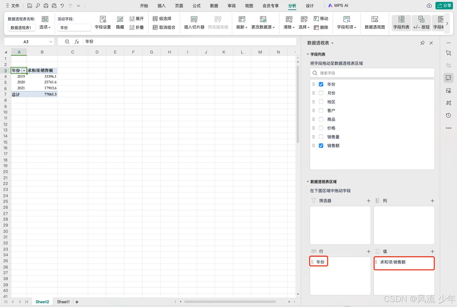 Excel Pivottable数据透视表 Csdn博客