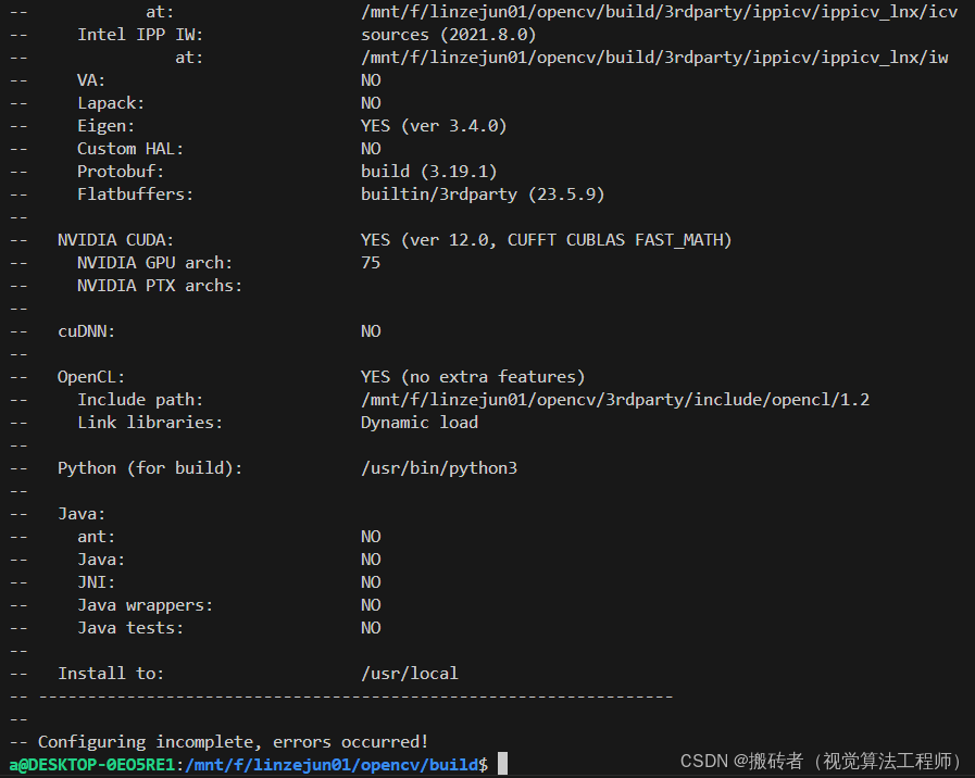在wsl安装cuda、cudnn、以及gpu版本的opencv_wsl opencv cuda 安装-CSDN博客