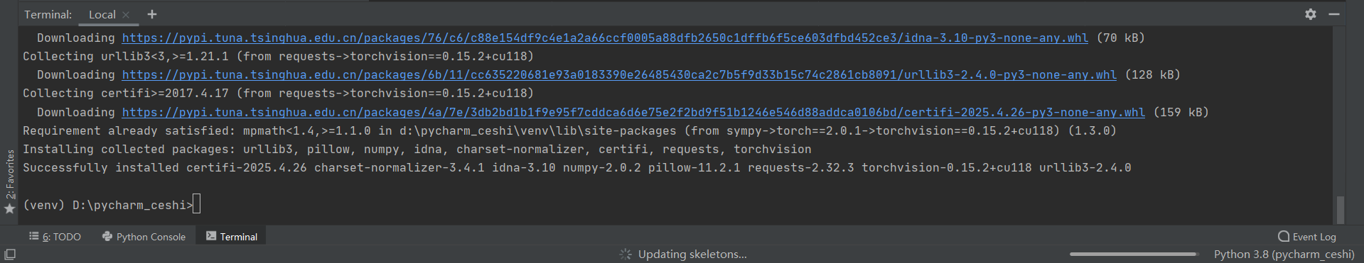 B、PyCharm安装GPU版Pytorch、torchvision【独家方法】_torchvision gpu-CSDN博客