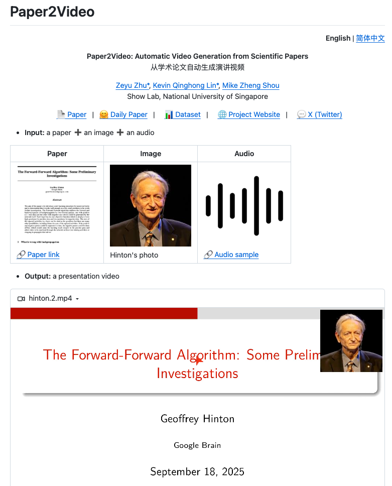 Paper2Video：惊了！学术论文秒变专业演讲视频，这个开源工具太香了！-CSDN博客