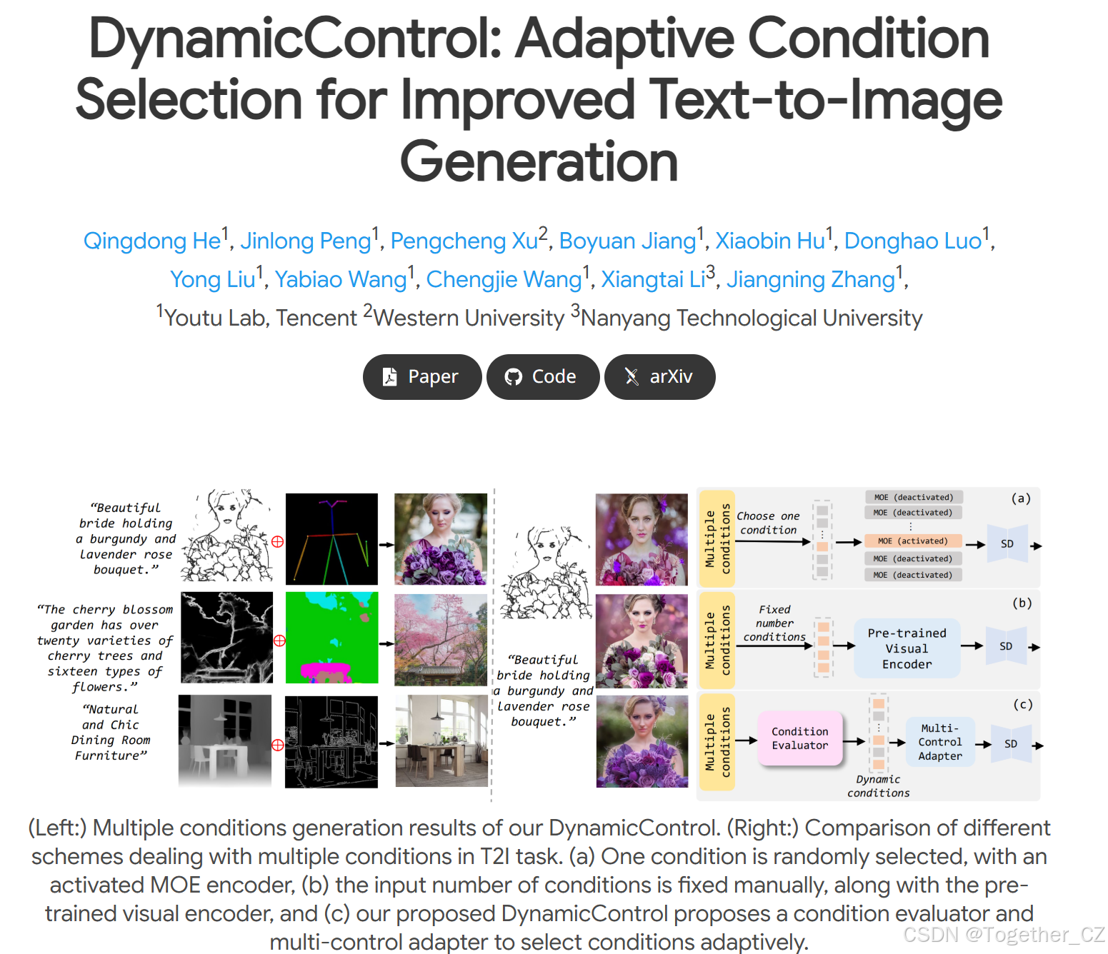 DynamicControl: Adaptive Condition Selection for Improved Text-to-ImageGeneration——自适应条件选择以改进文本到 ...