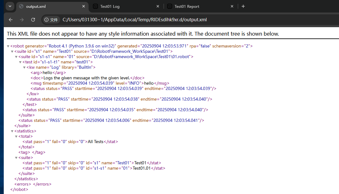 Robot Framework【使用篇】01：第一个Robot Framewokr自动化用例【打印hello world】_新建一个robotframework项目-CSDN博客