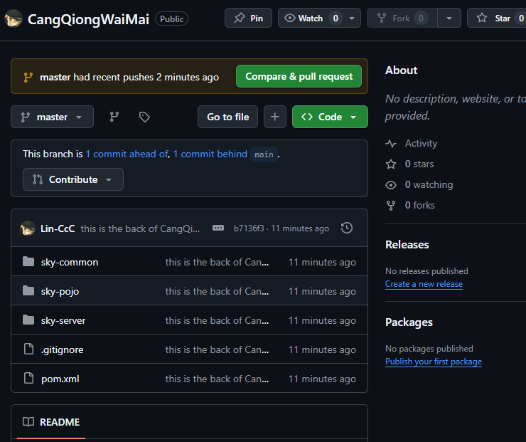苍穹外卖开发日记DAY1-CSDN博客
