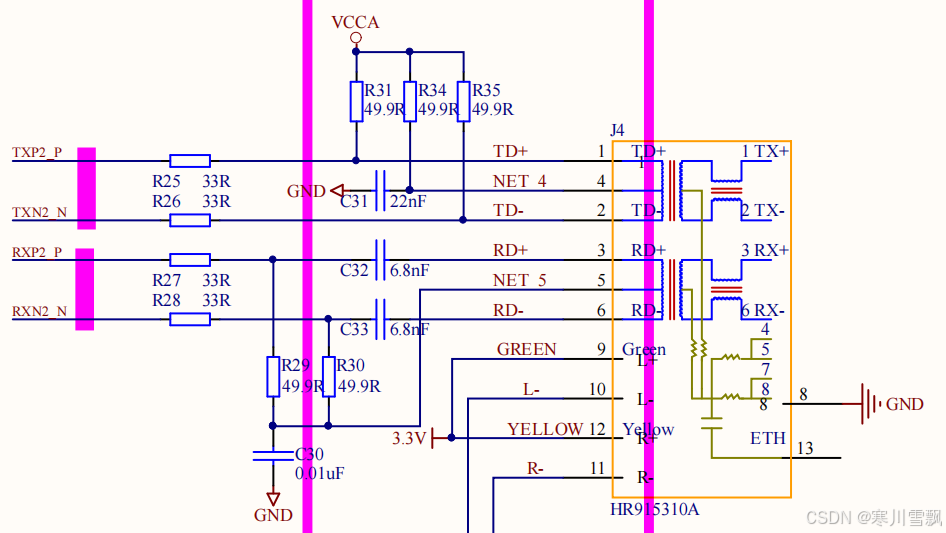 【W5500以太网芯片硬件电路图讲解】-CSDN博客