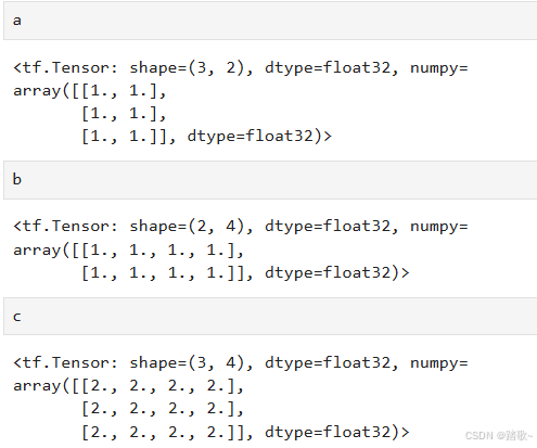 Tensorflow张量的创建与修改和张量的运算_tf张量更新-CSDN博客