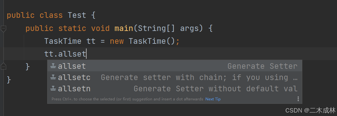 IDEA插件系列（106）：GenerateAllSetter Postfix Completion插件——一键生成所有set方法_idea 一键生成所有set-CSDN博客