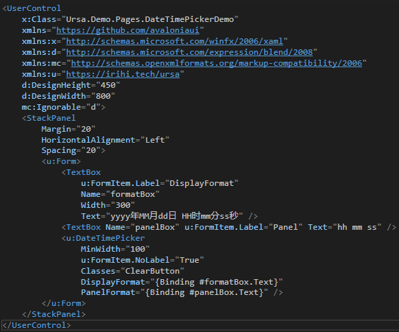 Avalonia 的Ursa主题框架下的 DateTimePicker 使用示例_avalonia 日期控件-CSDN博客